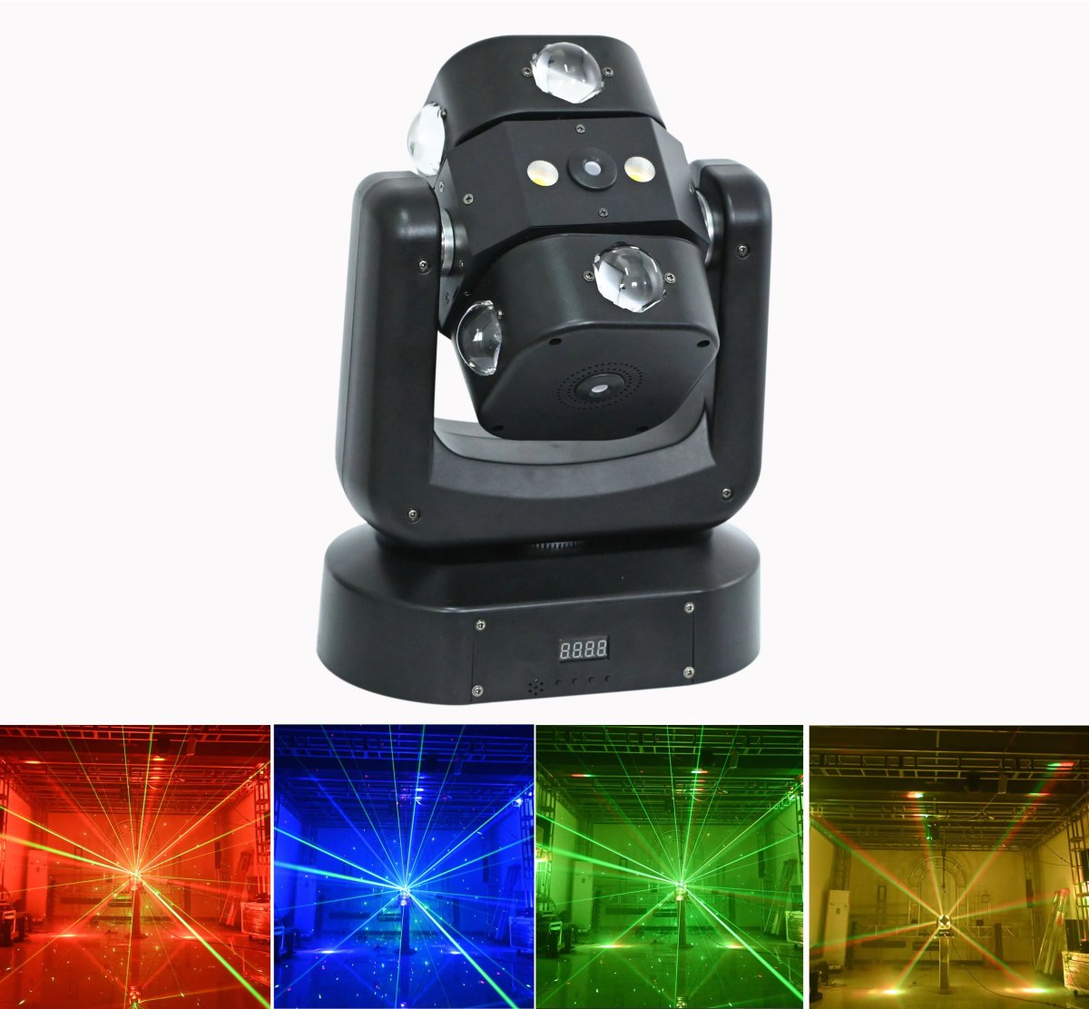 Three arms Whirl beam II - Moving Head - HEDMAN.NO