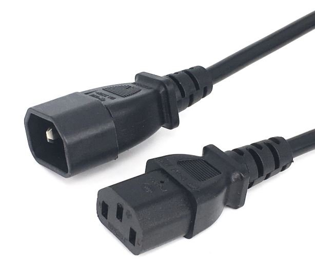 C13-C14 strømkabel 3 meter - C13/C14 - Hedman Import